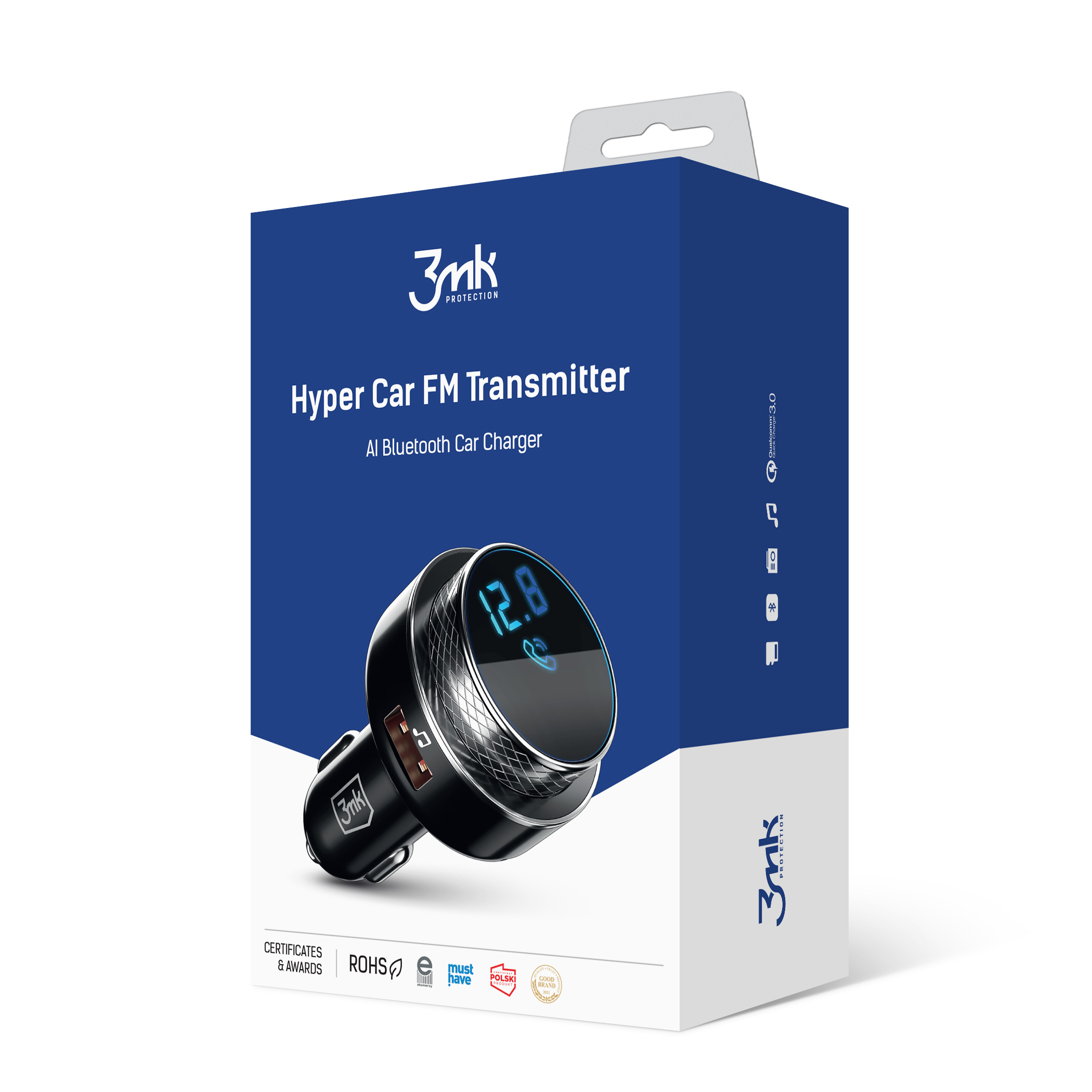 Hyper Car FM Transmitter - 3mk Protection